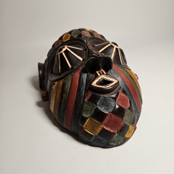 Unbranded | Accents | Ewe Handcarved Vintage Wooden African Mask Size ...